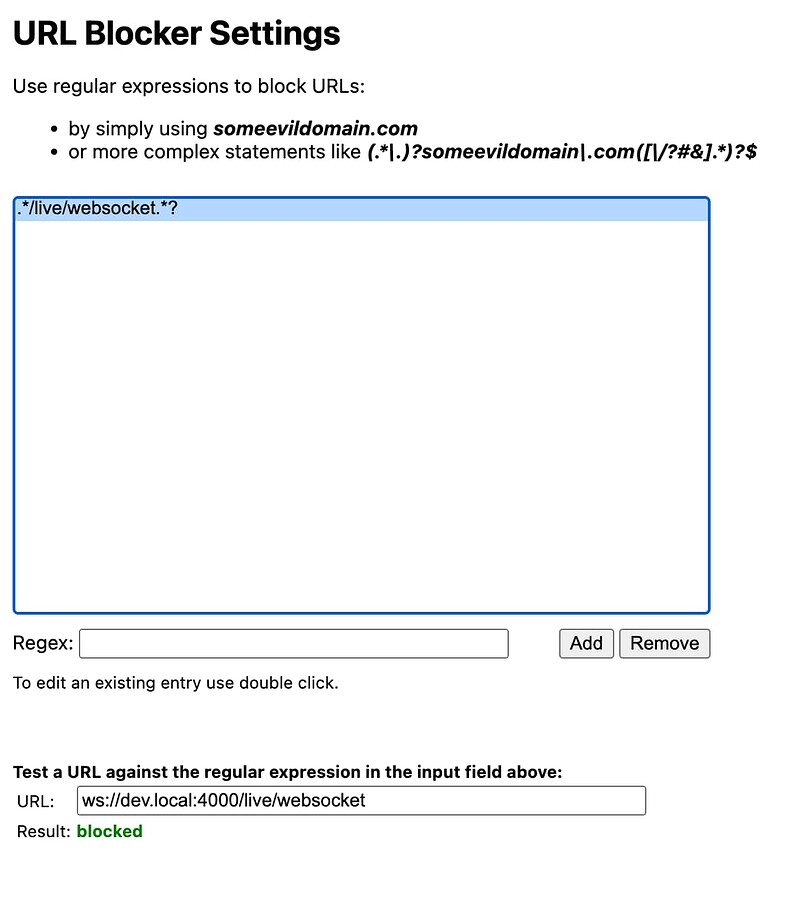 How To Disable Websockets In Browser For Testing Questions Help Elixir Programming