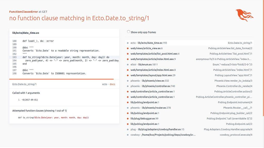 No function clause matching in Ecto.Date.to_string/1 - Questions / Help - Elixir Programming ...