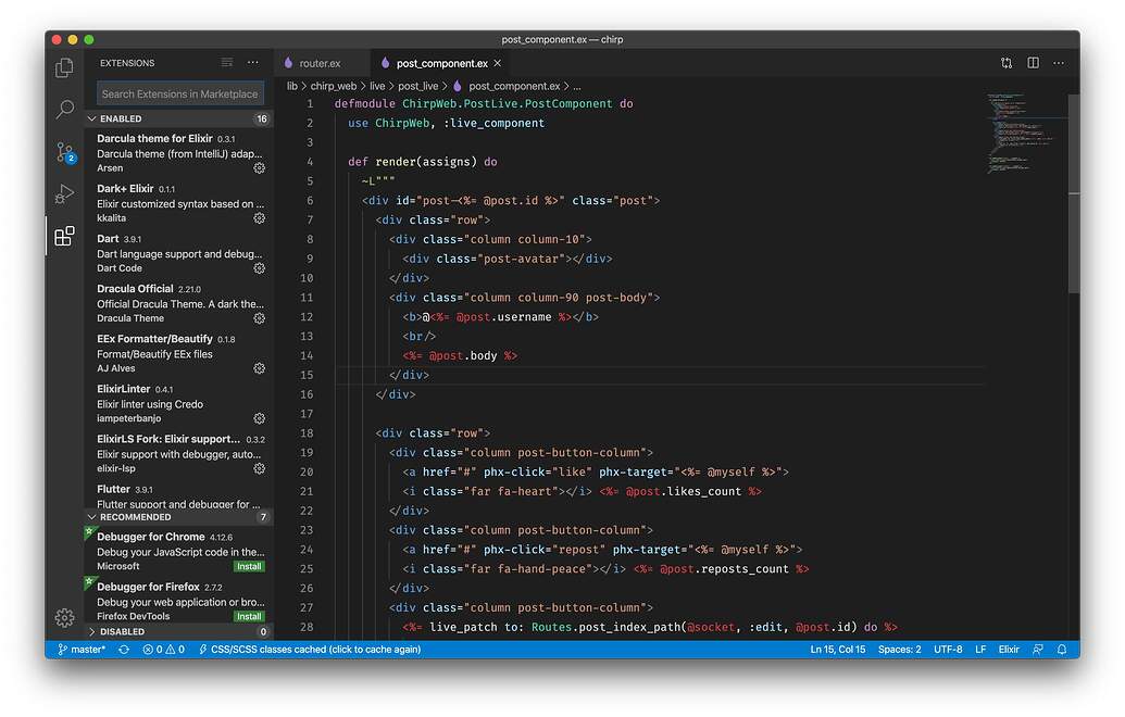 Visual Studio Code Liss Is More