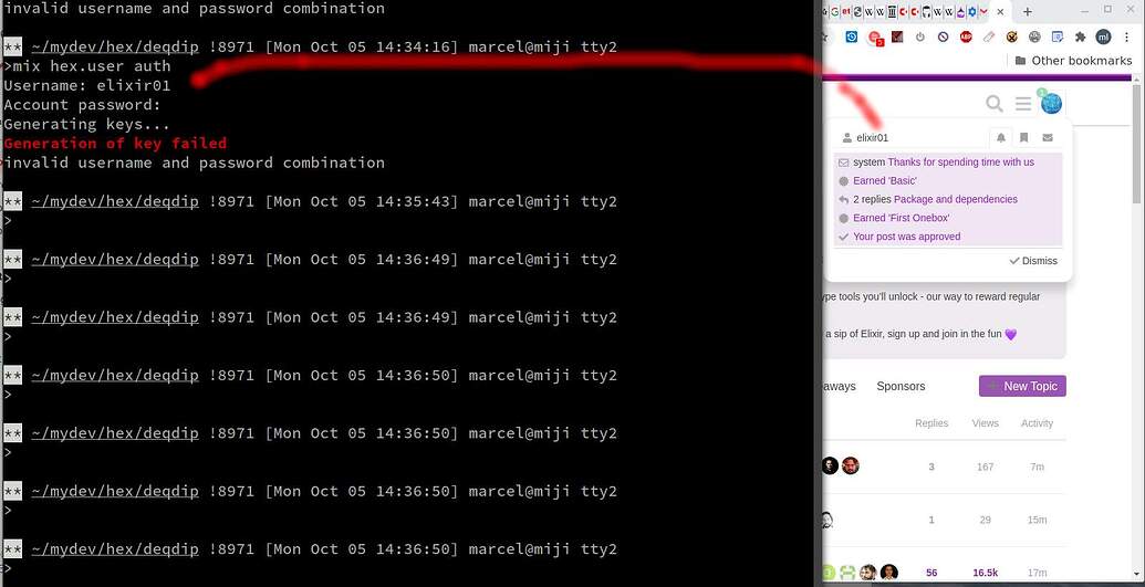 Hexpublish Login Questions Help Elixir Programming Language Forum