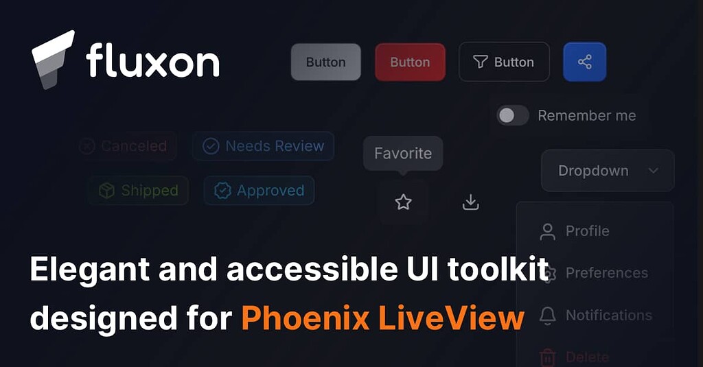 Fluxon UI: A modern UI components lib for Phoenix LiveView - Chat / Discussions - Elixir ...