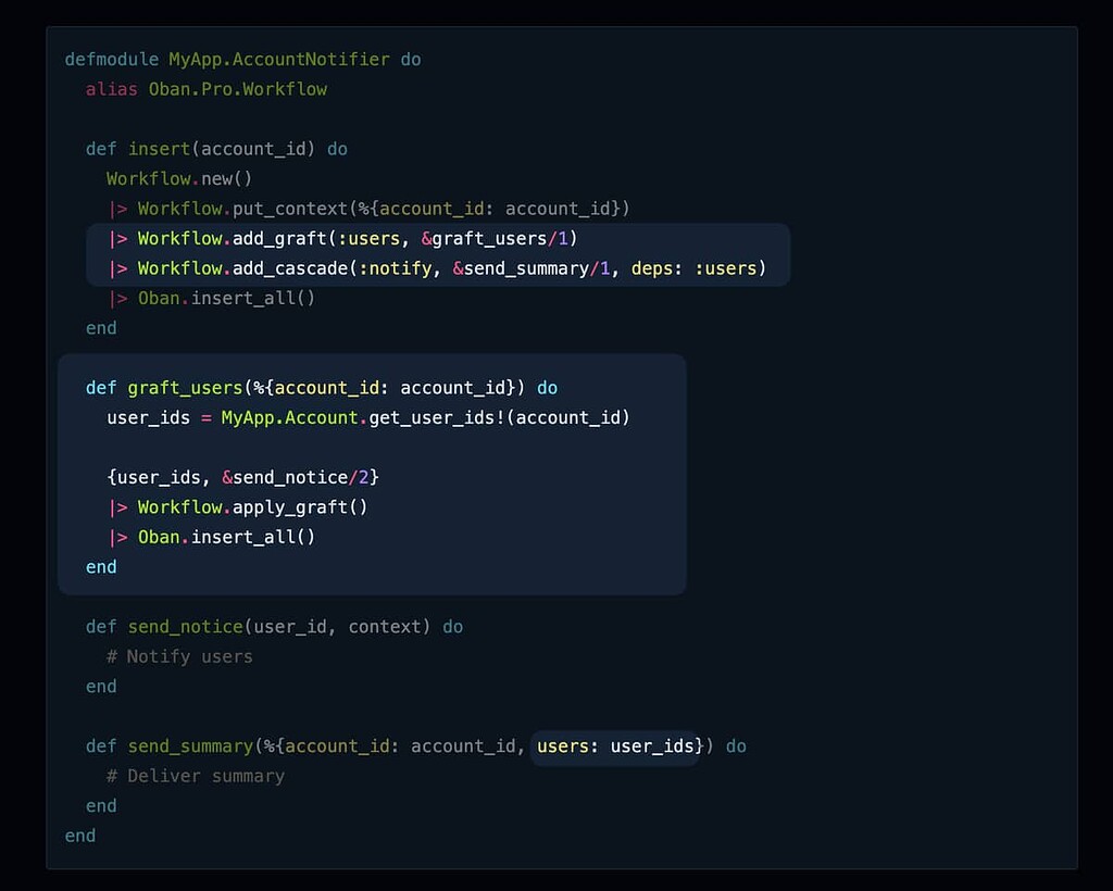 Add_graft not adding to context - Oban - Elixir Programming Language Forum