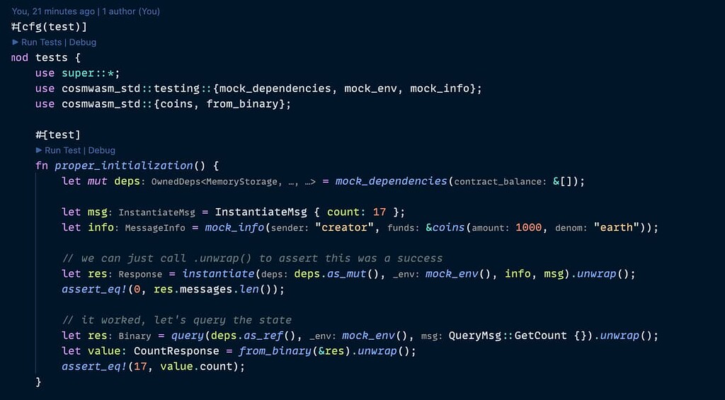 Run single test directly from editor, show types - Questions / Help ...
