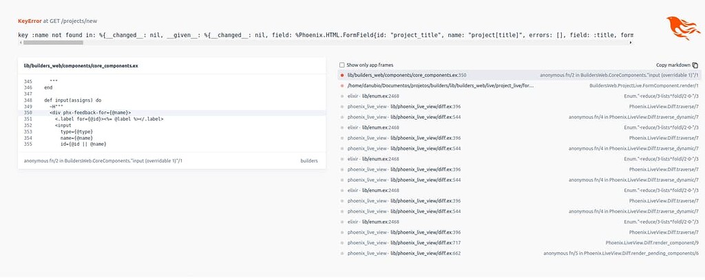 Key :name not found in: %{__changed__: %{action: true, flash: true, ...} - Questions / Help ...